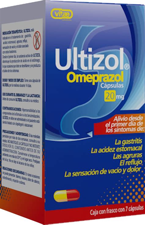 Omeprazol 20 Mg C7 Capsulas Ultizol Farmapronto