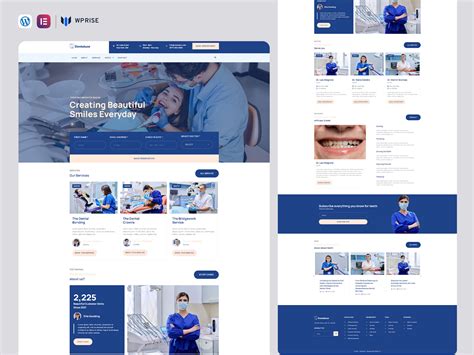 Dentaluxe Dentist And Dental Clinic Elementor Template Wprise