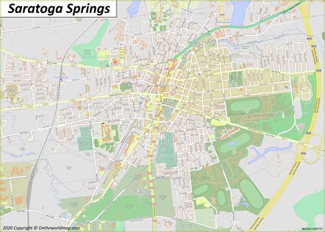 Saratoga Springs Map New York Us Discover Saratoga Springs With