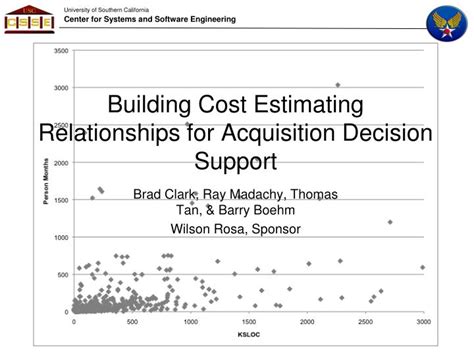 Ppt Building Cost Estimating Relationships For Acquisition Decision
