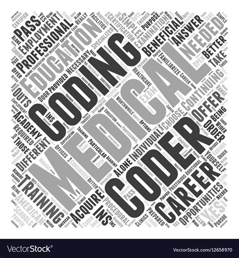 Are Continuing Education Okay For Medical Coding Vector Image