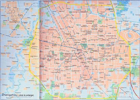 China Zhengzhou Map Tourist Attractions Hotels
