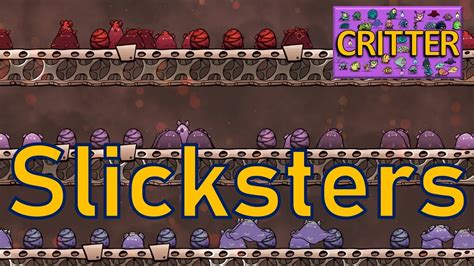 Oxygen Not Included Critter Tutorial Bites Slicksters Youtube