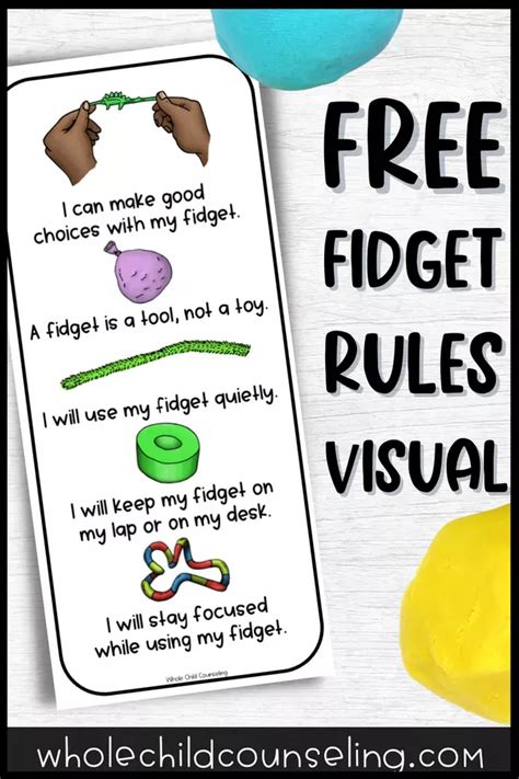 Free Visual Social Story For Using A Fidget Appropriately Social