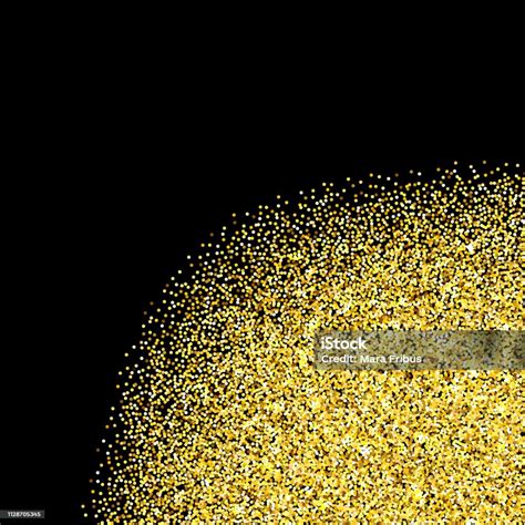 Gold Glitter Textured Corner Stock Illustration Download Image Now