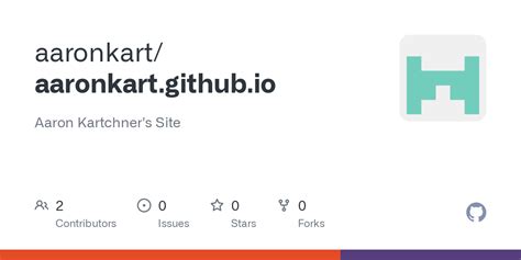 Github Aaronkart Aaron Kartchners Site