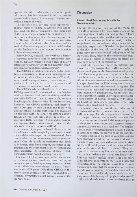 Physiognomy In Classification Of Individuals With Lateral Preference In Mastication Pdf