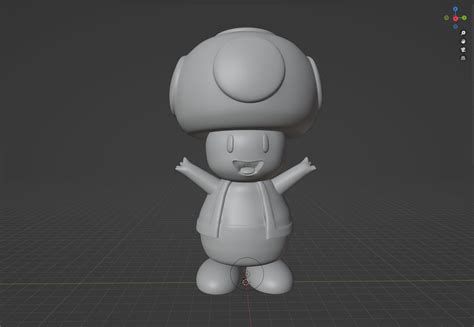 Toad 3d Model Stl Super Mario Bros Etsy