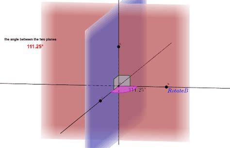 Angle Between Two Planes In Space Geometry Geogebra