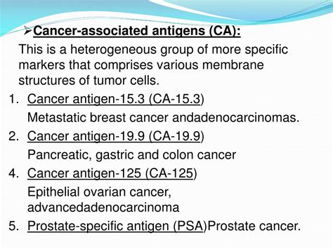Ppt Tumor Markers Powerpoint Presentation Free Download Id2178479