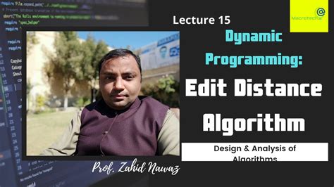 Minimum Edit Distance Algorithm Urdu Hindi Lecture 15 Youtube