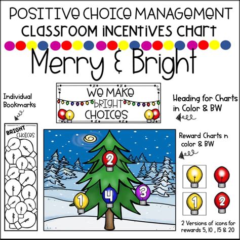 Christmas Class Management Incentive System For December Reward Chart