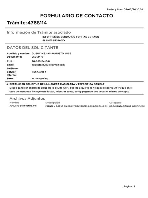 Aformularioregistro01 Impl Pdf