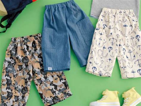 簡単ハンドメイド「子ども用のワイドカーゴパンツ」の作り方｜ぬくもり【2025】 子供のパンツ 子供 ズボン 子供服 型紙