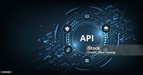 파란색 배경에 Api가 있습니다 낱말에 대한 스톡 벡터 아트 및 기타 이미지 낱말 클라우드 컴퓨팅 3차원 형태 Istock