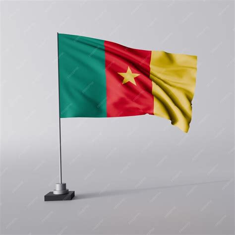 Premium Photo 3d Render Of Flag Of Cameron