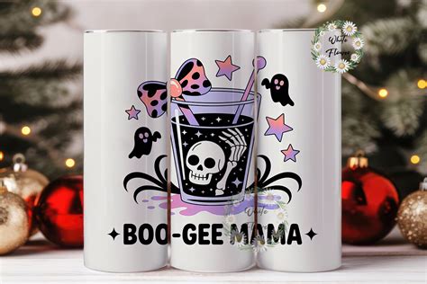 Boo Gee Mama 20oz Tumbler Wrap Graphic By Whiteflower · Creative Fabrica