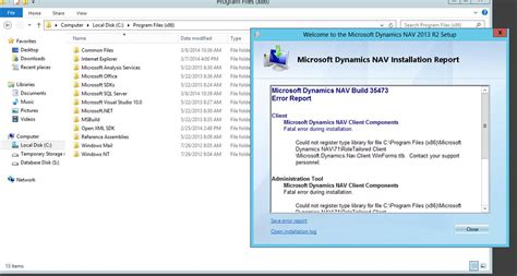 modifying the microsoft dynamics nav 2013 r2 installation program to