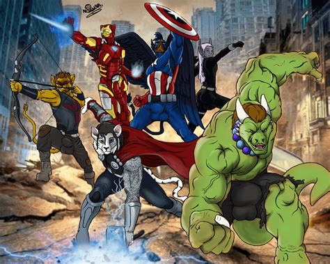 Avengers Assemble Cartoon Wallpapers 4k Hd Backgrounds On Wallpaperbat