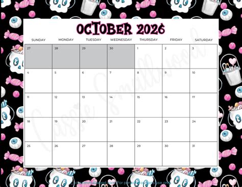 Free Printable Cute Calendar