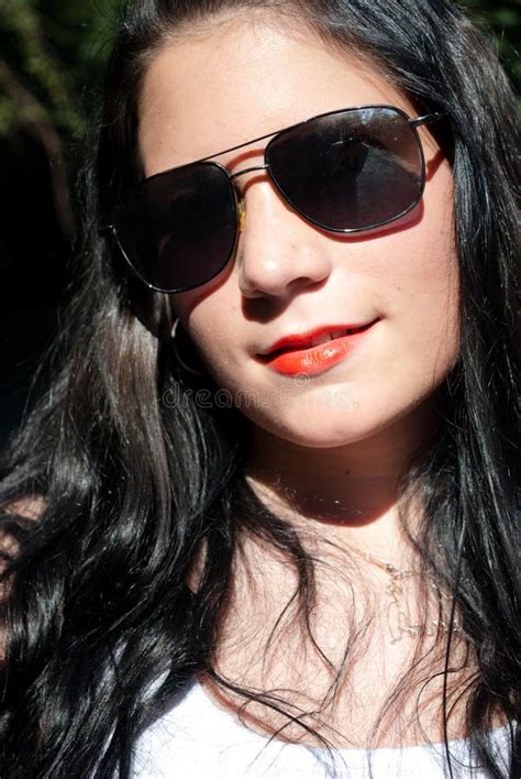 Girl In Sunglasses Stock Image Image Of Glasses Beautiful 22286793