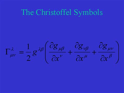 What Is Christoffel Symbol