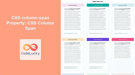 CSS Style ColumnCount Property CSS Column Count CodeLucky