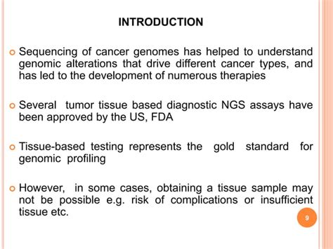 Research Paper Presentation Hybrid Capture Based Ngs For Genomic Profiling Of Cell Free