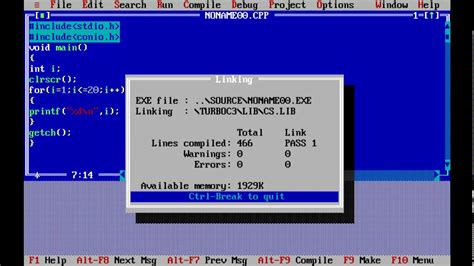 C Program To Display The First 10 Natural Number Youtube