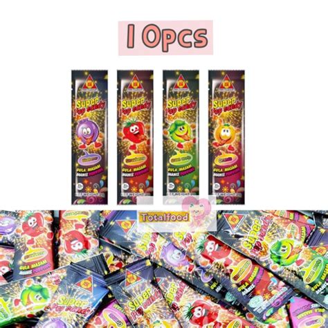 10pcs Super Pop Candy Gula Masam Manis Fruits Flavour Popping Candy