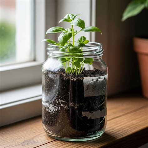 Setup Demonstrates A Simple And Effective Way To Grow Herbs Using Stock