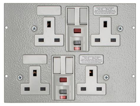 St0290rcd2 Dual Rcd Protected Twin Switched Sockets Plate