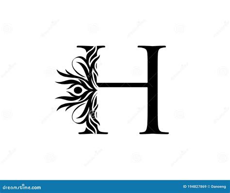 Calligraphy Letter H