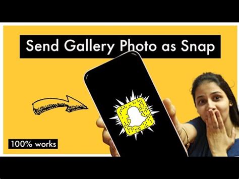 How To Send Photo As Snap On Snapchat YouTube
