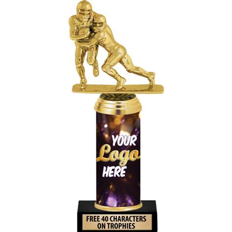Football Custom Logo Trophies Crown Awards