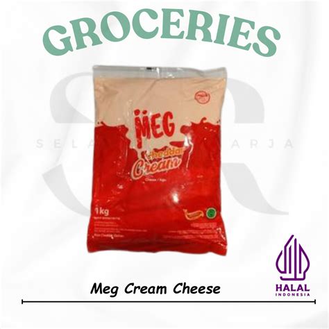 Jual Meg Cheddar Cream Cheese Keju Chedar Krim Chese 1kg Shopee