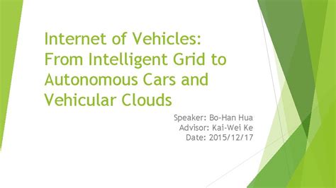 Internet Of Vehicles From Intelligent Grid To Autonomous