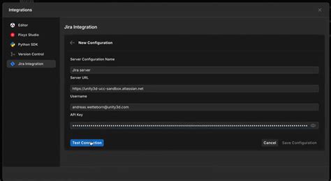 Jira Integration Setup • Unity Cloud • Unity Docs Jira Integration Setup • Unity Cloud • Unity Docs