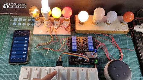 esp32 alexa smart home system with echo dot and manual switch 15 steps