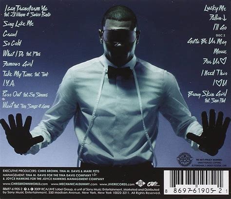 Chris Brown Exclusive Back Cover