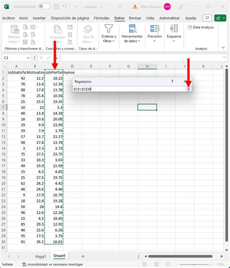 Mediación Con Regresión En Excel Prueba De Sobel Dr Matt C Howard