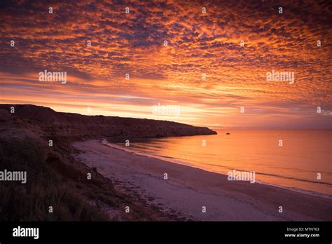 Sunset At Maslin Beach Near Adelaide South Australia Maslins Is