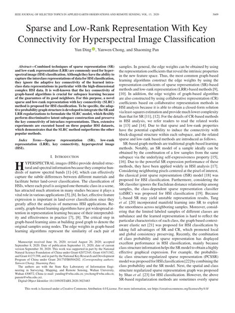 Pdf Sparse And Low Rank Representation With Key Connectivity For