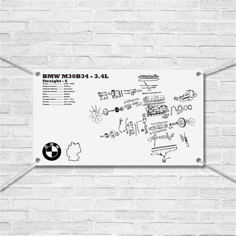 Bmw M30b34 3 4l Exploded View Banner Enginemaps