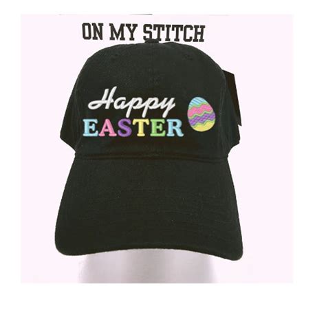 Happy Easter Embroidered Hat Easter Hat Holiday Dad Hat Easter Dad