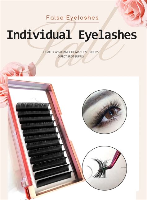 Matte Dark Jet Blank Eyelash Extension Volume Las Extension Supplies