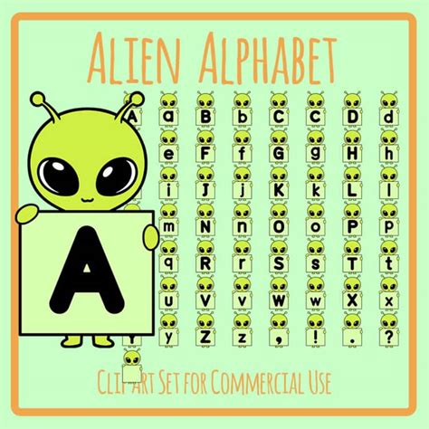 Alien Alphabet Letter Clip Art Cute Space Aliens Images By Hidesys