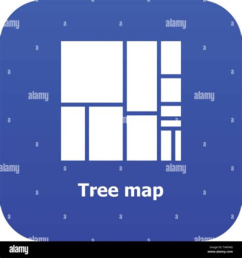 Tree Map Icon Blue Vector Stock Vector Image And Art Alamy