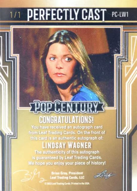 2023 Lindsay Wagner Signed Auto Pop Century Bionic Woman 11 23821