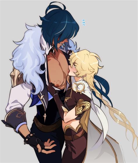 Aether And Kaeya Genshin Impact Drawn By Kukumomo Danbooru